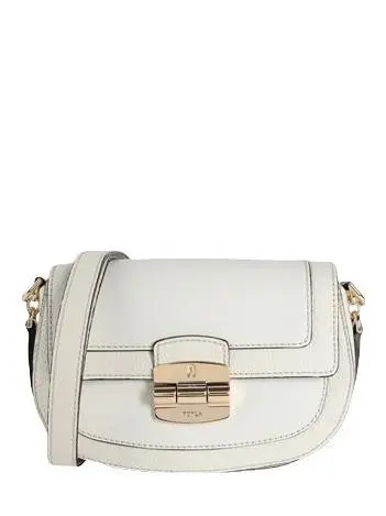 Furla Calfskin Saddle Bag - Off White