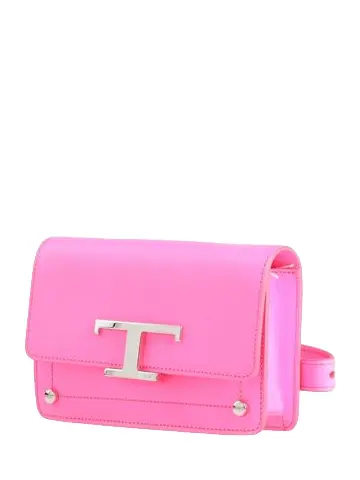 TOD'S Leather Belt Bag With Appliqués - Pink