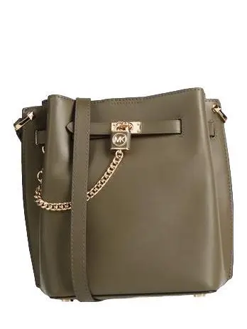 Michael Kors Leather Bucket Bag - Green