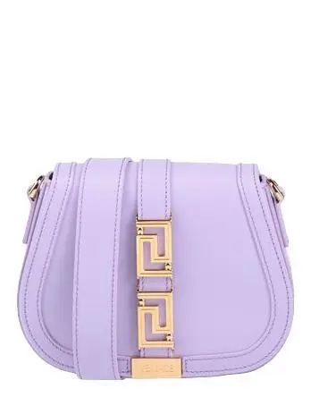 Versace Leather Cross-body Flap Bag - Purple