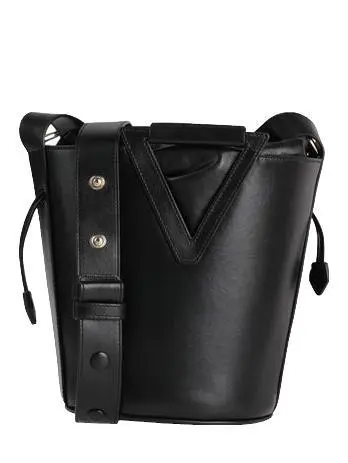 ROGER VIVIER Leather Cross-body Bucket Bag - Black