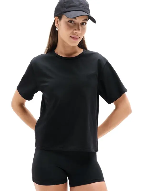 Athleta Essential Relaxed T-shirt - Black