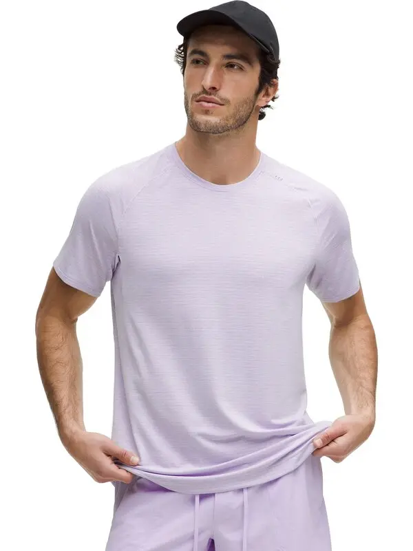Lululemon License To Train Short-sleeve Shirt - Heathered Lavender Frost