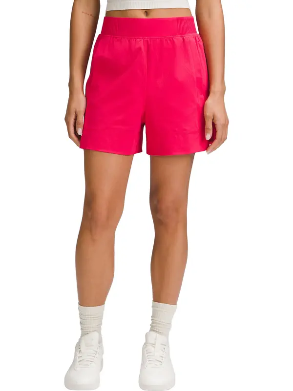 Lululemon Stretch Woven Relaxed-fit High-rise 4" Short - Cherry Mist