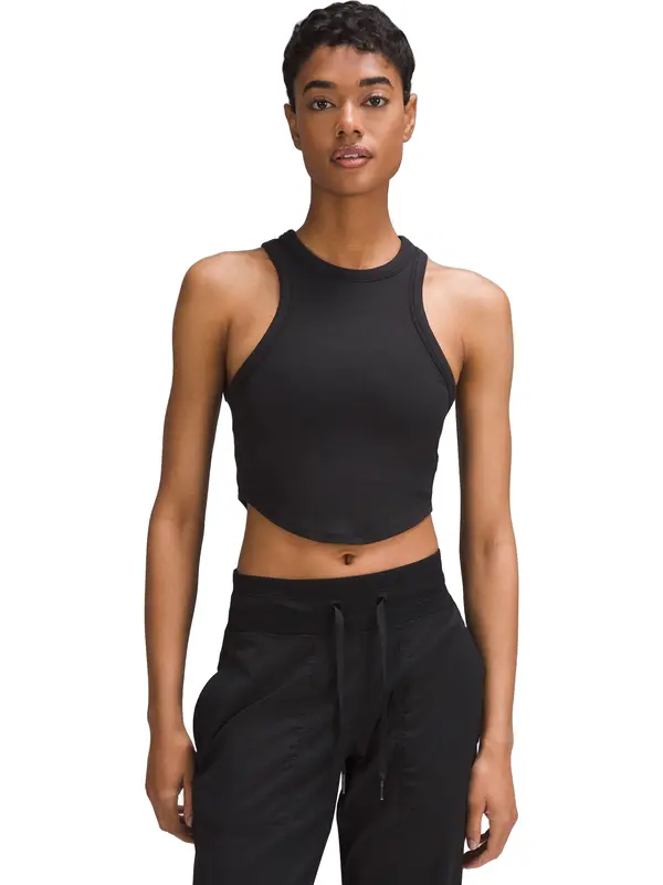 Lululemon Hold Tight Cropped Tank Top - Black