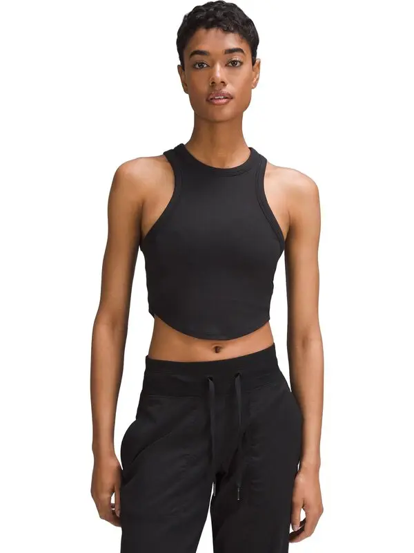 Lululemon Hold Tight Cropped Tank Top - Black