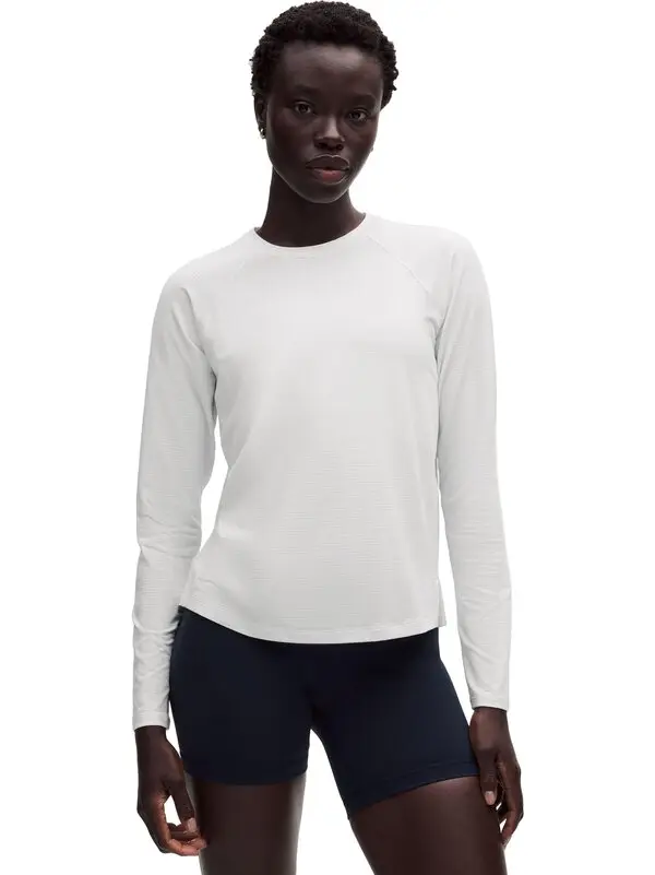 Lululemon License To Train Classic-fit Long-sleeve Shirt - White/vapor