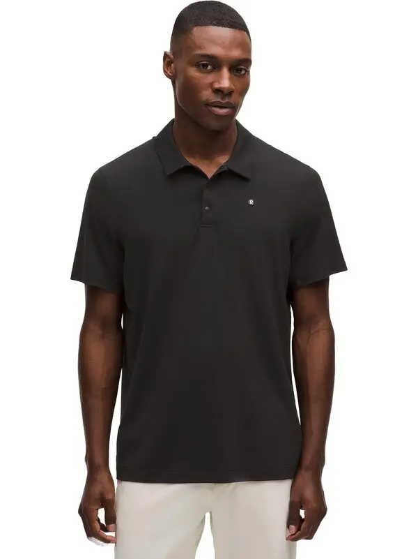 Lululemon Logo Sport Polo Short Sleeve - Black