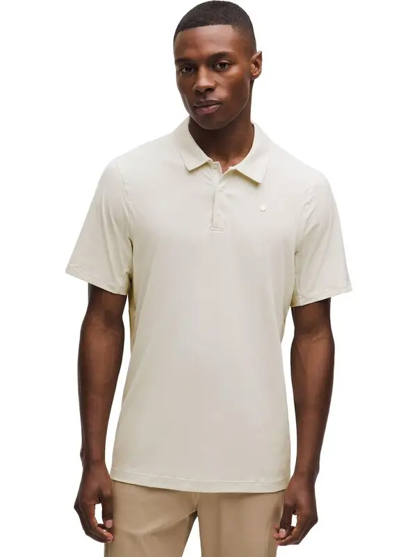 Lululemon Logo Sport Polo Short Sleeve - Bone
