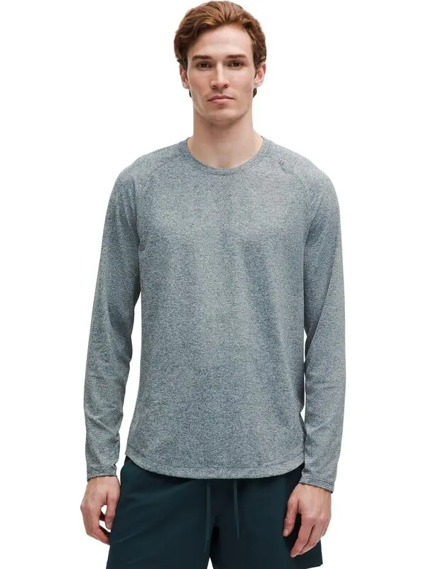 Lululemon License To Train Long-sleeve Shirt - Heathered Indochine Blue