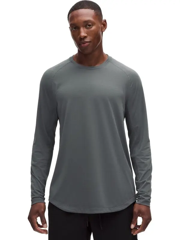 Lululemon License To Train Long-sleeve Shirt - Onyx Grey