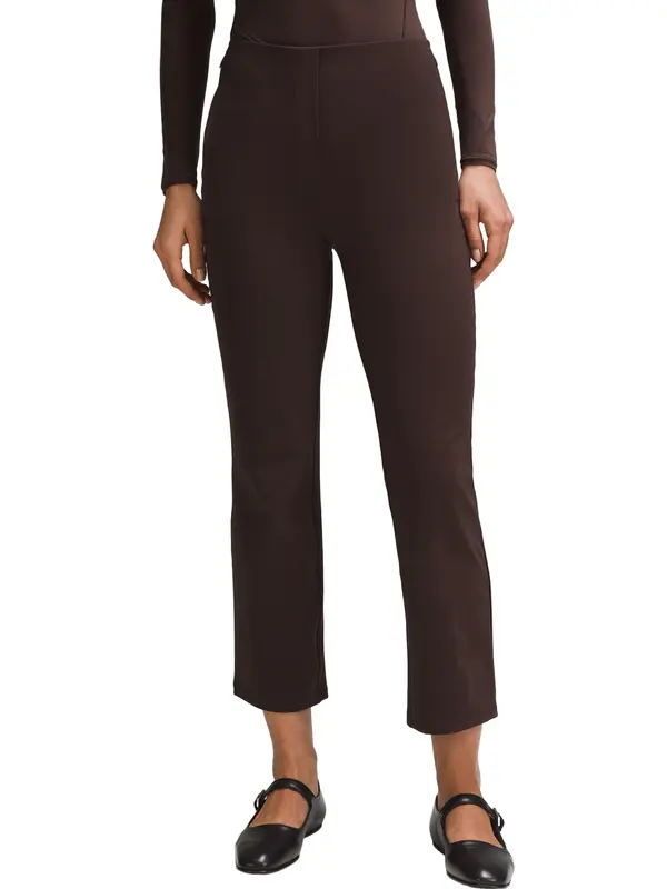 Lululemon High-rise Cropped Trousers - Espresso