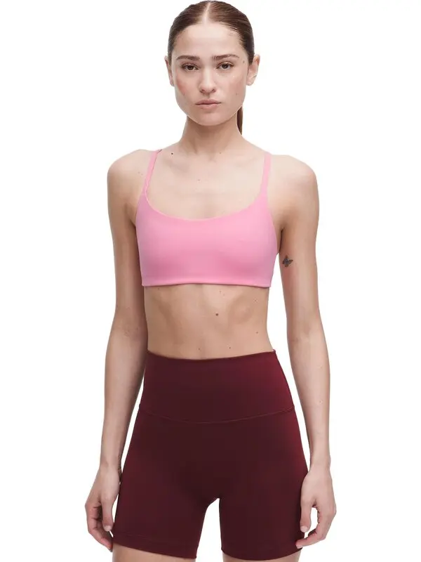 Lululemon Wunder Train Strappy Racer Bra - Candy Cloud