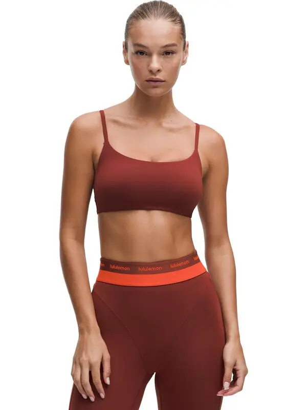 Lululemon Wunder Train Strappy Racer Bra - Cranberry Charm
