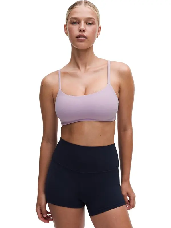 Lululemon Wunder Train Strappy Racer Bra - Lilac Play