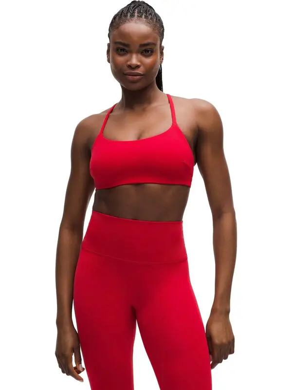 Lululemon Wunder Train Strappy Racer Bra - Oxford Red