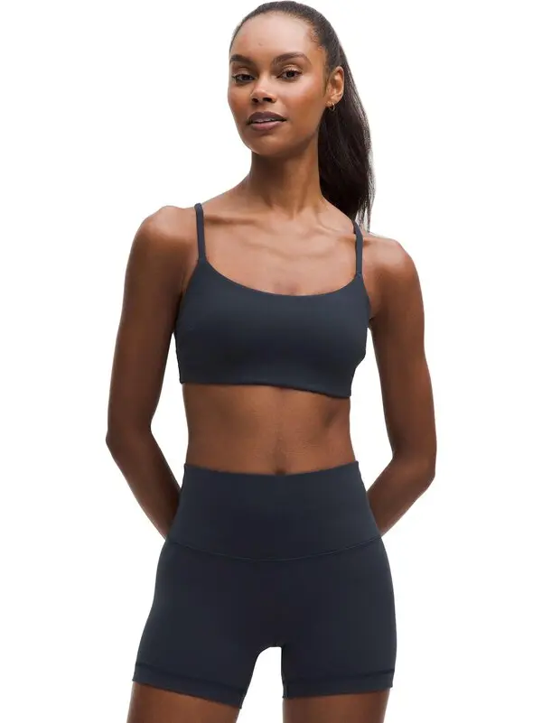 Lululemon Wunder Train Strappy Racer Bra - True Navy