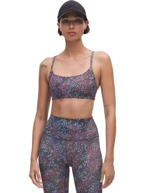 Lululemon Wunder Train Strappy Racer Bra - Cosmic Leopard Multi