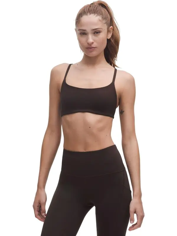 Lululemon Wunder Train Strappy Racer Bra - Sequoia