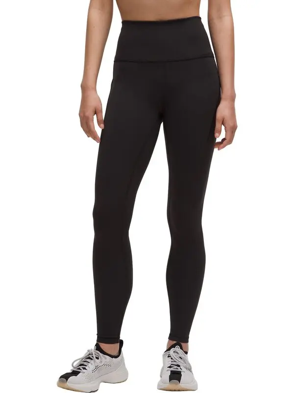 Lululemon Wunder Train High-rise Tight With Pockets 28 - Black