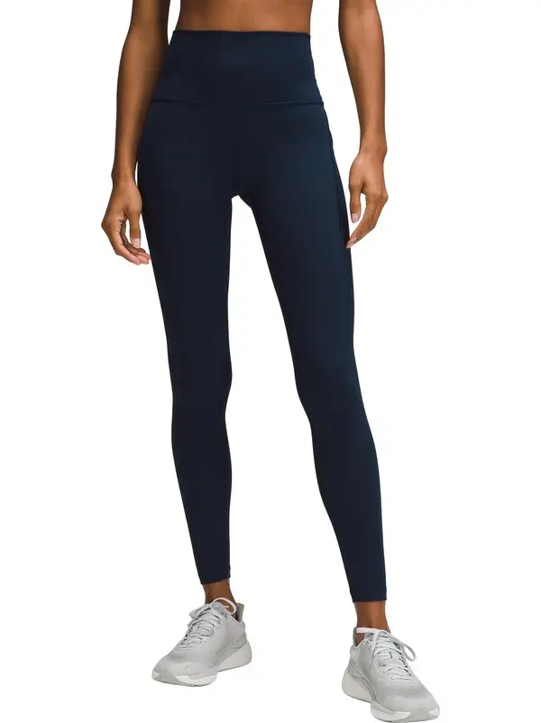 Lululemon Wunder Train High-rise Tight With Pockets 28 - True Navy
