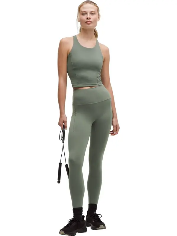 Lululemon Wunder Train High-rise Tight With Pockets 28 - Willow Leaf