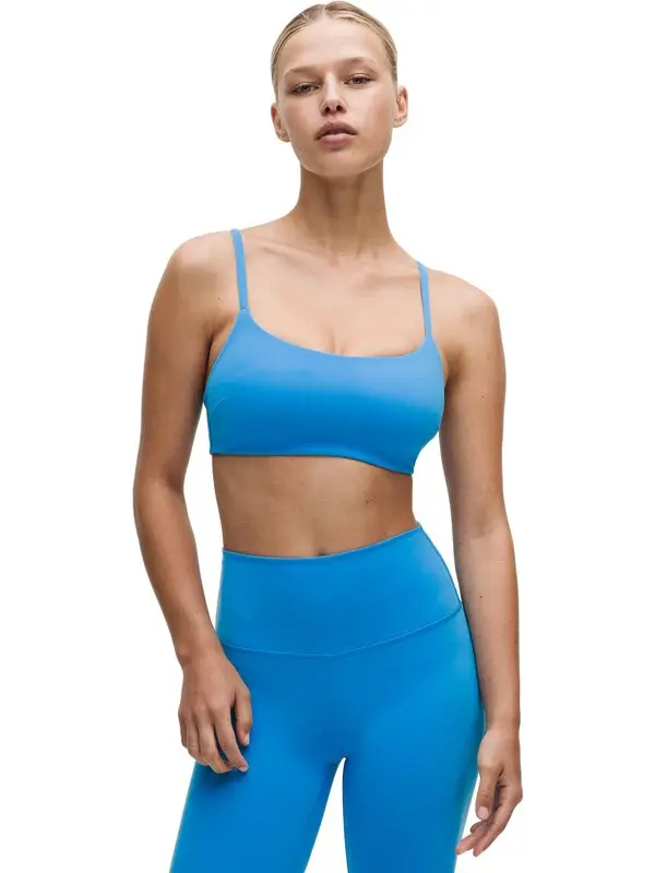 Lululemon Wunder Train Strappy Racer Bra - Cornflower