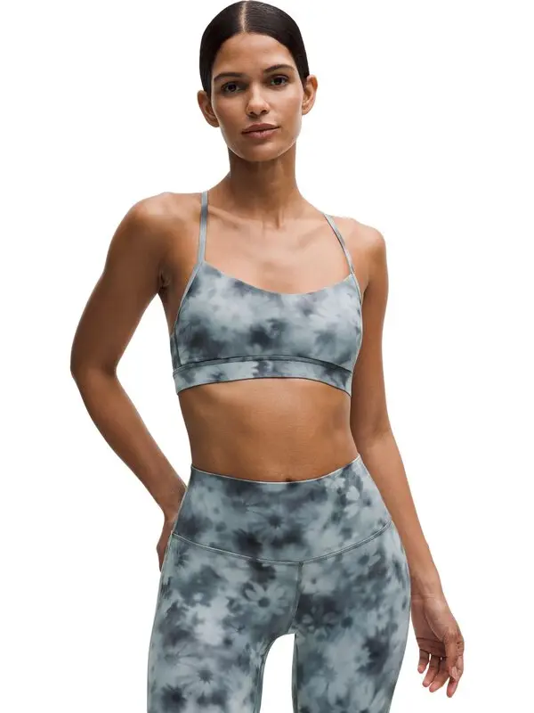 Lululemon Flow Y Bra Nulu - Meadow Haze Grey Multi