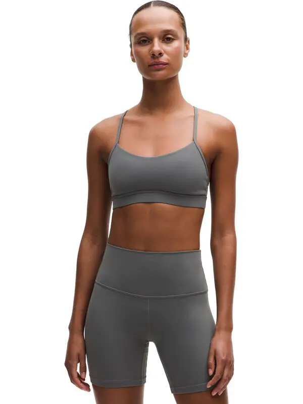 Lululemon Flow Y Bra Nulu - Onyx Grey