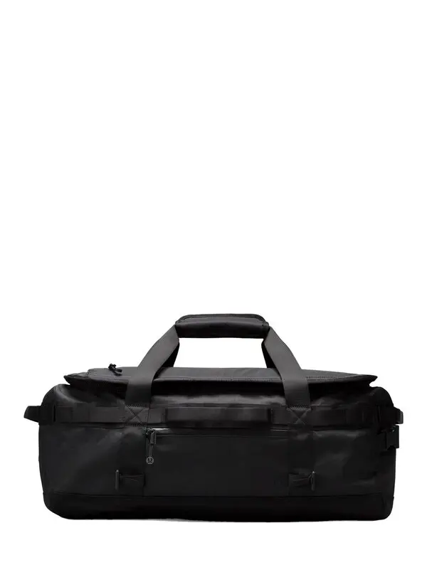 Lululemon 2-in-1 Travel Duffle Backpack 45l - Black/detours Welcome Emboss Black