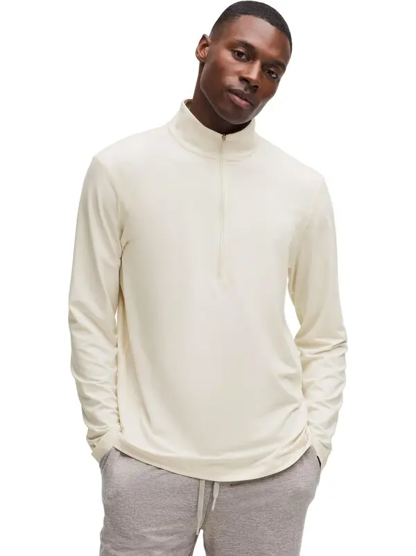 Lululemon Soft Jersey Half Zip - Light Ivory