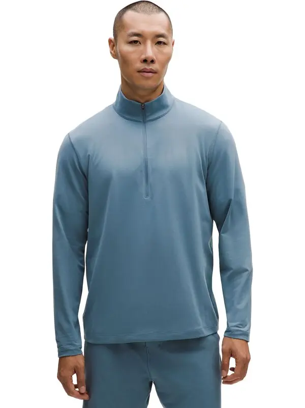 Lululemon Soft Jersey Half Zip - Steel Blue