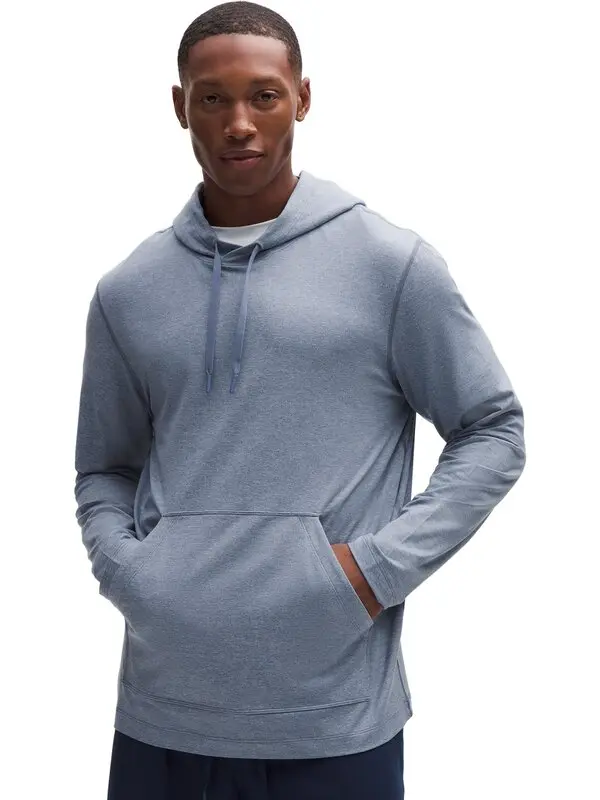 Lululemon Soft Jersey Pullover Hoodie - Heathered Oasis Blue/heathered Chambray