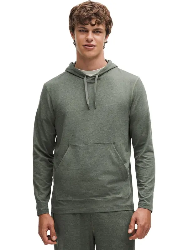 Lululemon Soft Jersey Pullover Hoodie - Heathered Palm Deco/heathered Bay Leaf