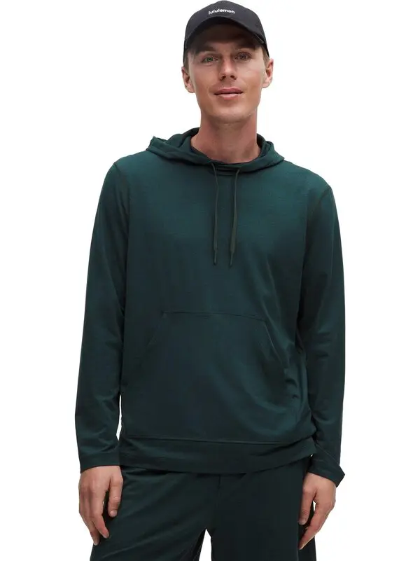 Lululemon Soft Jersey Pullover Hoodie - Heathered Rainforest Green/heathered Indochine Blue
