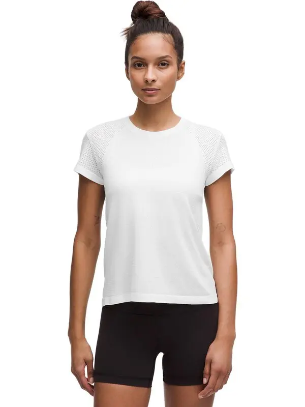 Lululemon Train To Be Short-sleeve Shirt - White/white