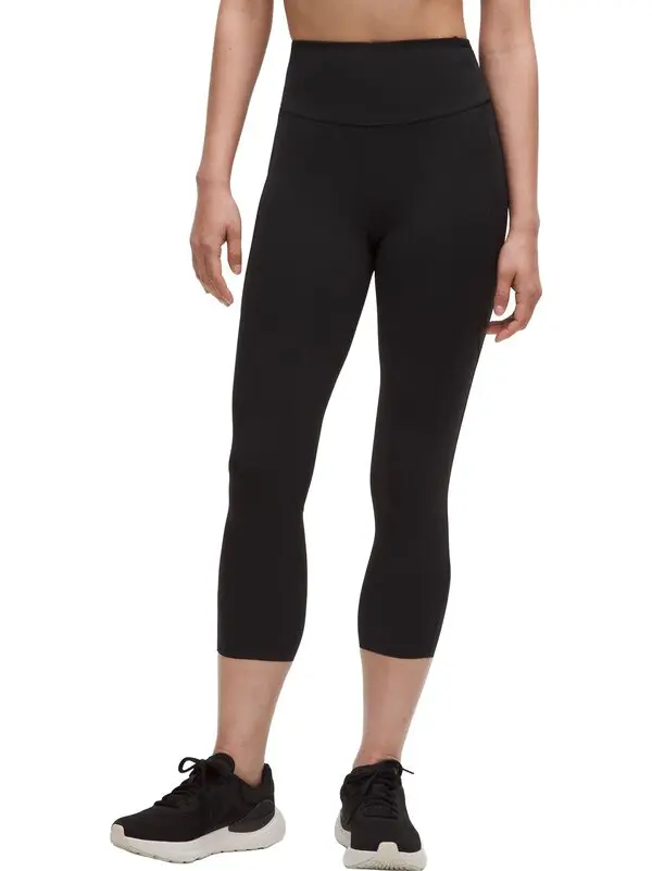 Lululemon Fast And Free High-rise Crop 23 - Black