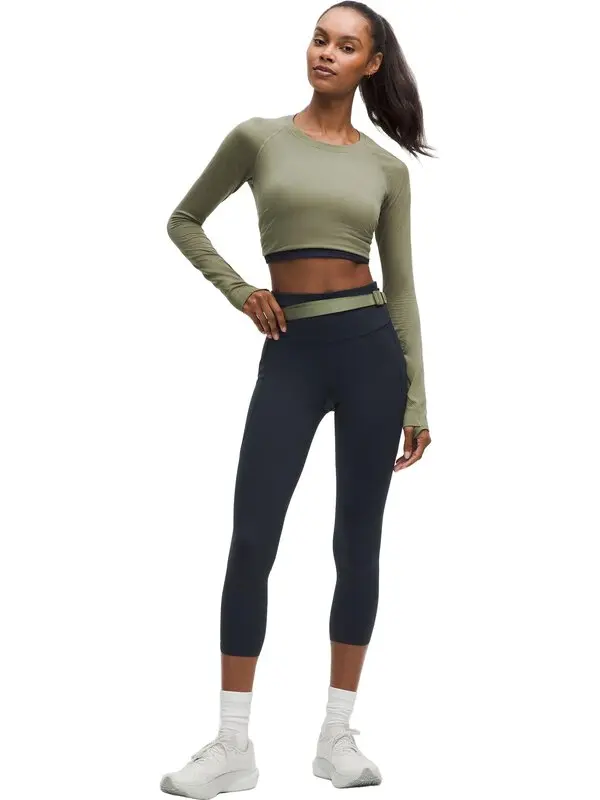 Lululemon Fast And Free High-rise Crop 23 - True Navy