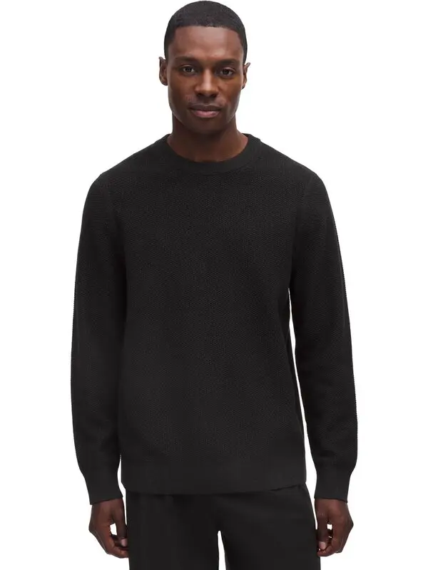 Lululemon Textured Knit Crewneck Sweater - Black