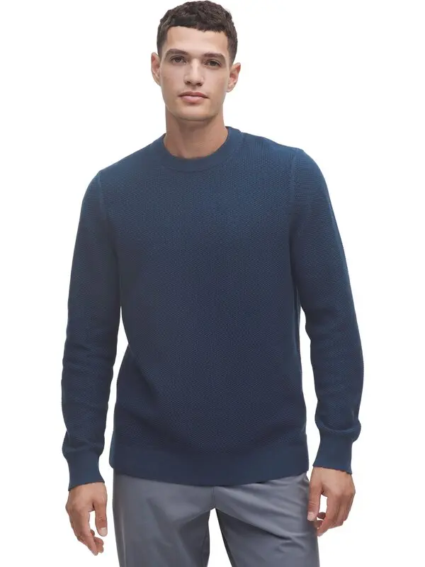 Lululemon Textured Knit Crewneck Sweater - Club Blue