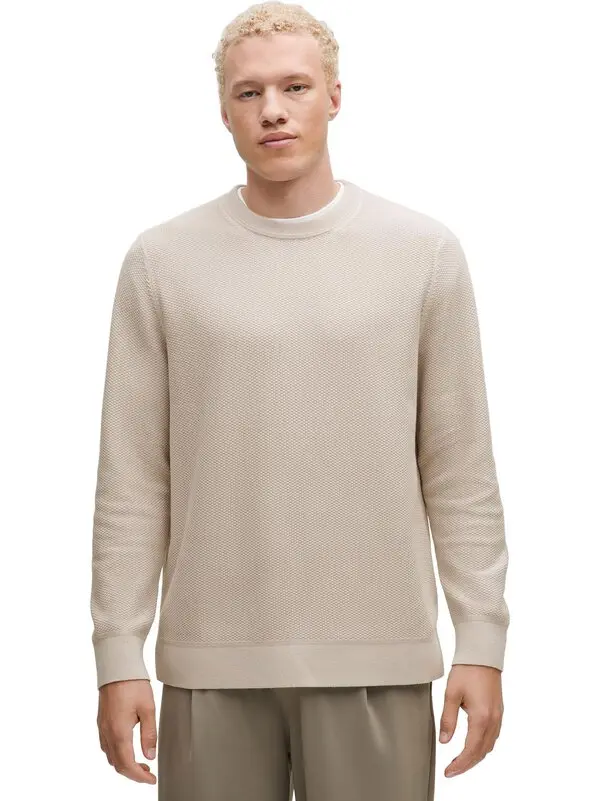 Lululemon Textured Knit Crewneck Sweater - Dove Grey
