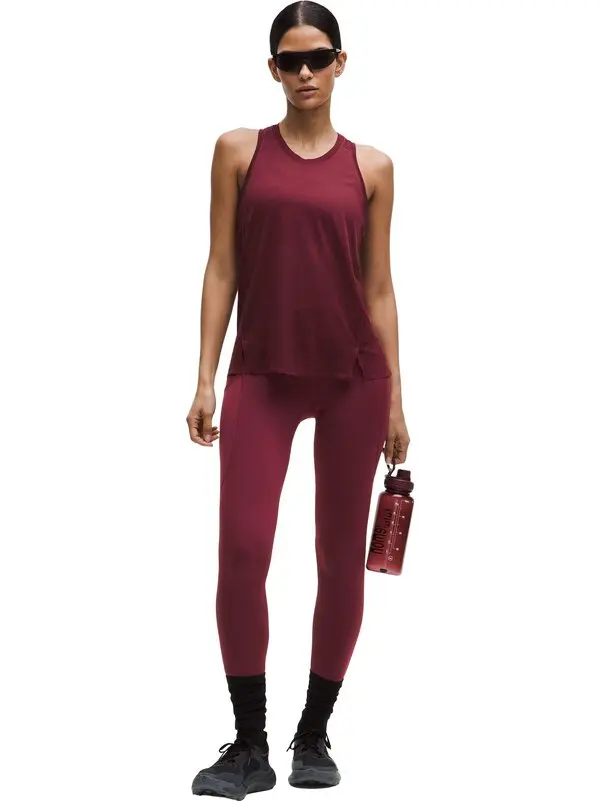Lululemon Fast And Free High-rise Thermal Tight 28 - Burgundy Bay