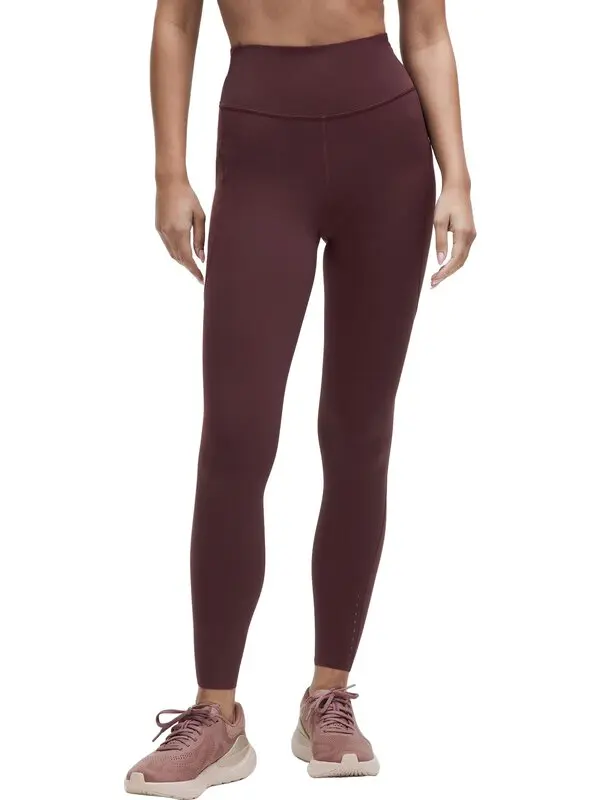 Lululemon Fast And Free High-rise 28" Tights - Goodnight Plum