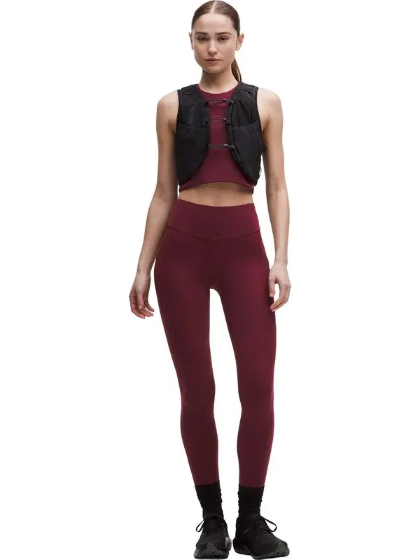 Lululemon Fast And Free High-rise Tight 28 - Burgundy Bay