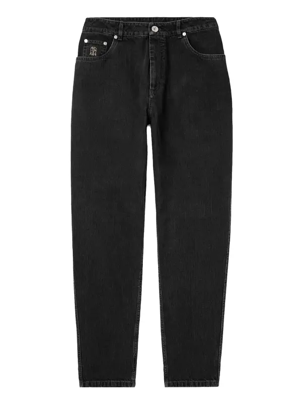 Brunello Cucinelli Straight-leg Jeans - Black