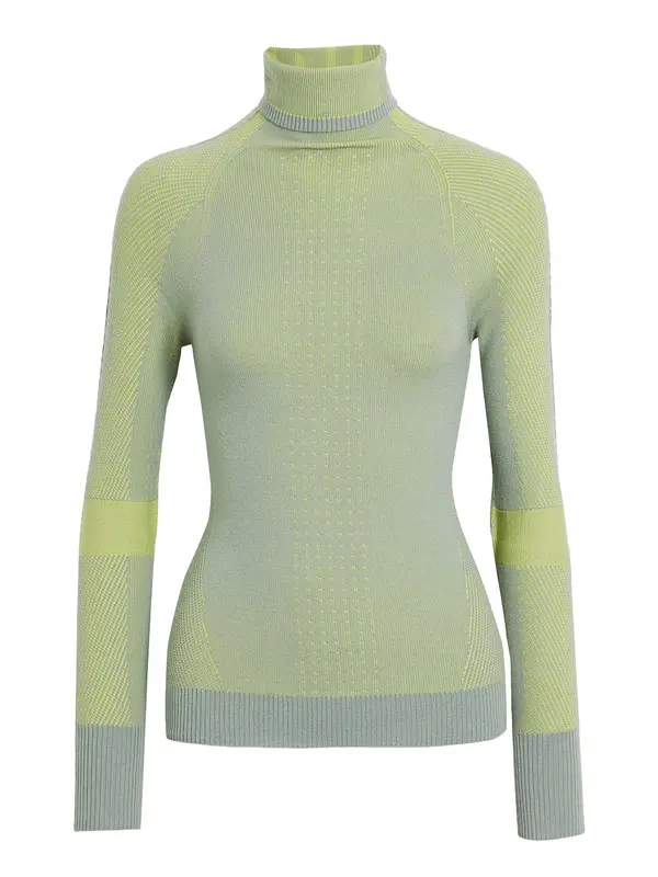 HOLDEN Airwarm Jacquard-knit Merino Wool-blend Base Layer - Mint