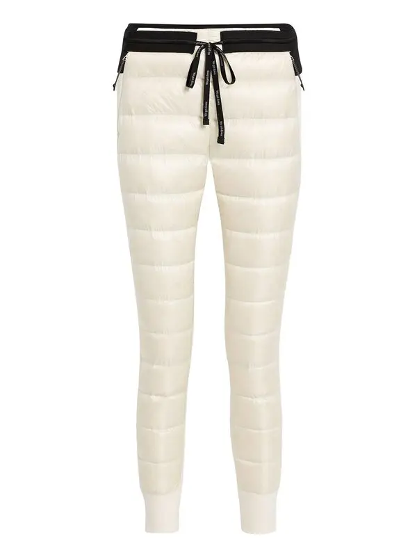HOLDEN Fleece-paneled Quilted Shell Track Pants - Ivory