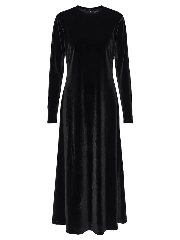 Polo Ralph Lauren Velvet Maxi Dress - Black
