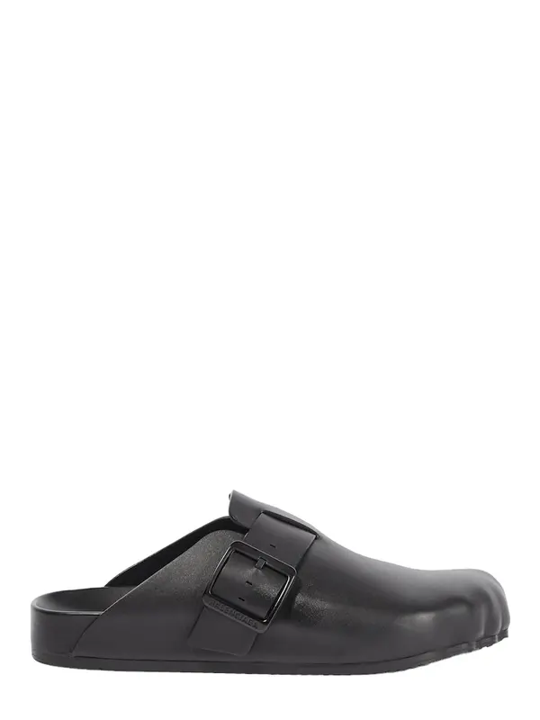 Balenciaga Sunday Leather Clogs - Black