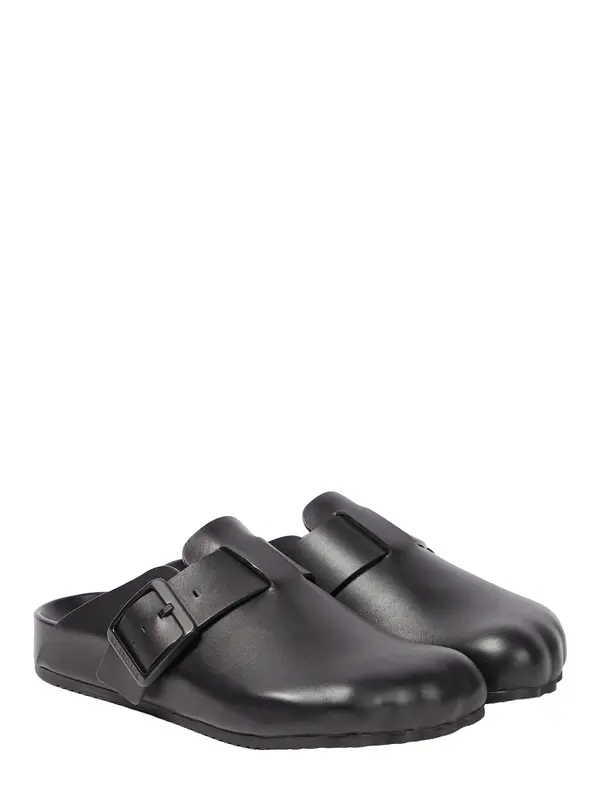 Balenciaga Sunday Leather Clogs - Black